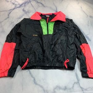 Columbia | Jackets & Coats | Columbia Vintage Colorblock Neon Retro ...